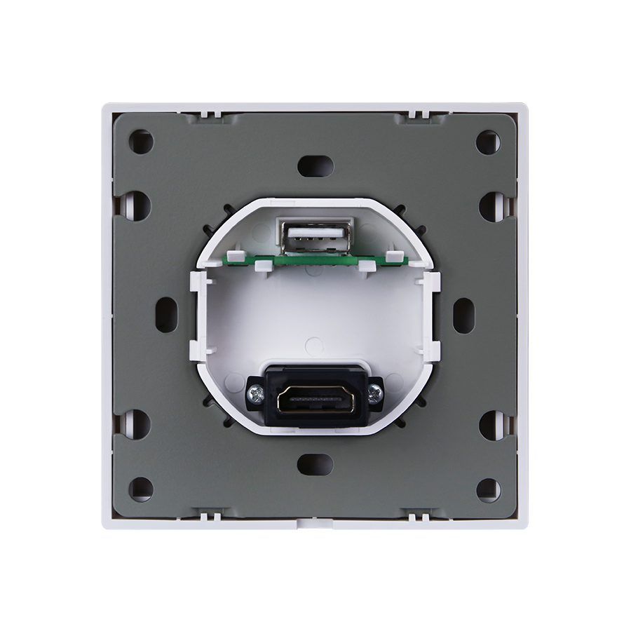 Panel Tile con puerto HDMI y cargador USB – HDL Automation